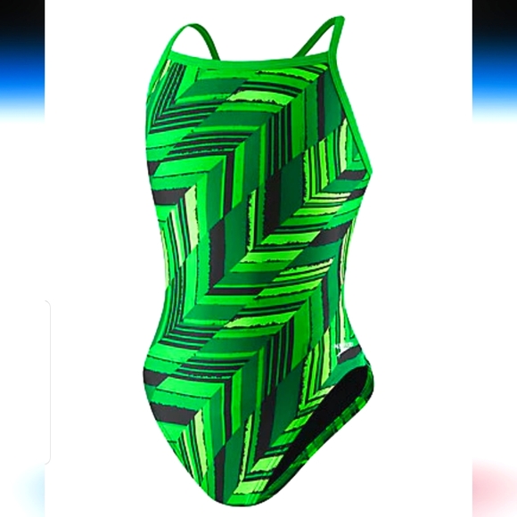 Speedo | Swim | Speedo Endurance Girls Green Geometric One Piece ...